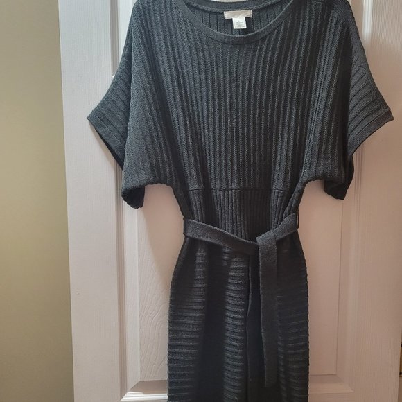 London Times | Dresses | Women London Acrylic Dress Gray W Belt Size ...